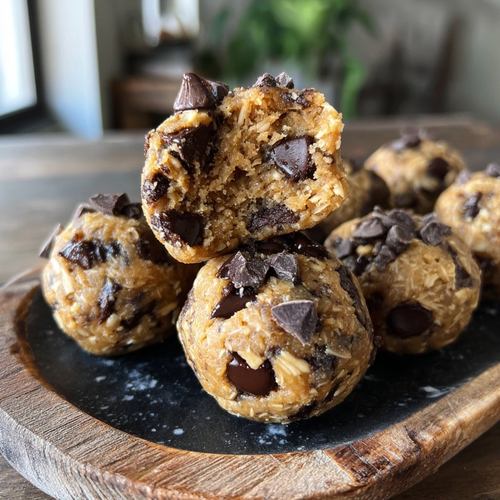 Chocolate Chip Cookie Dough Bites - Globalbitesrecipes