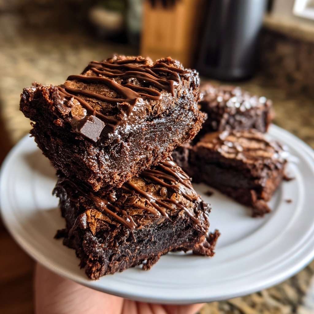 Mocha Cottage Cheese Brownies - Globalbitesrecipes